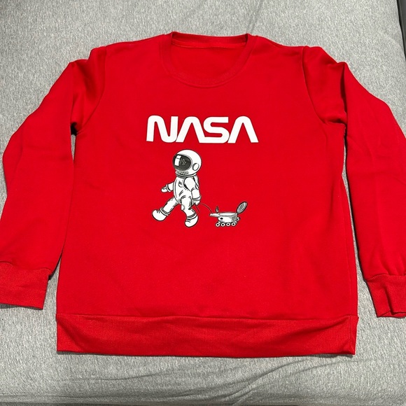 SHEIN | Sweaters | Nasa Red Sweater | Poshmark